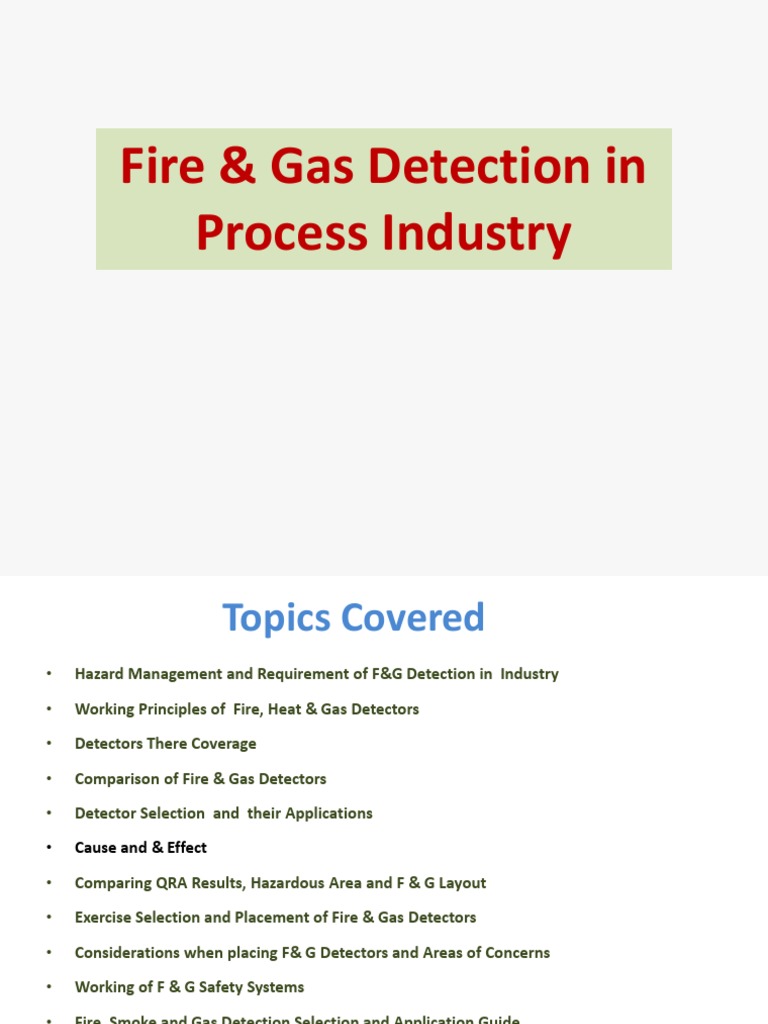 Fire and Gas Detection Part-1 | PDF