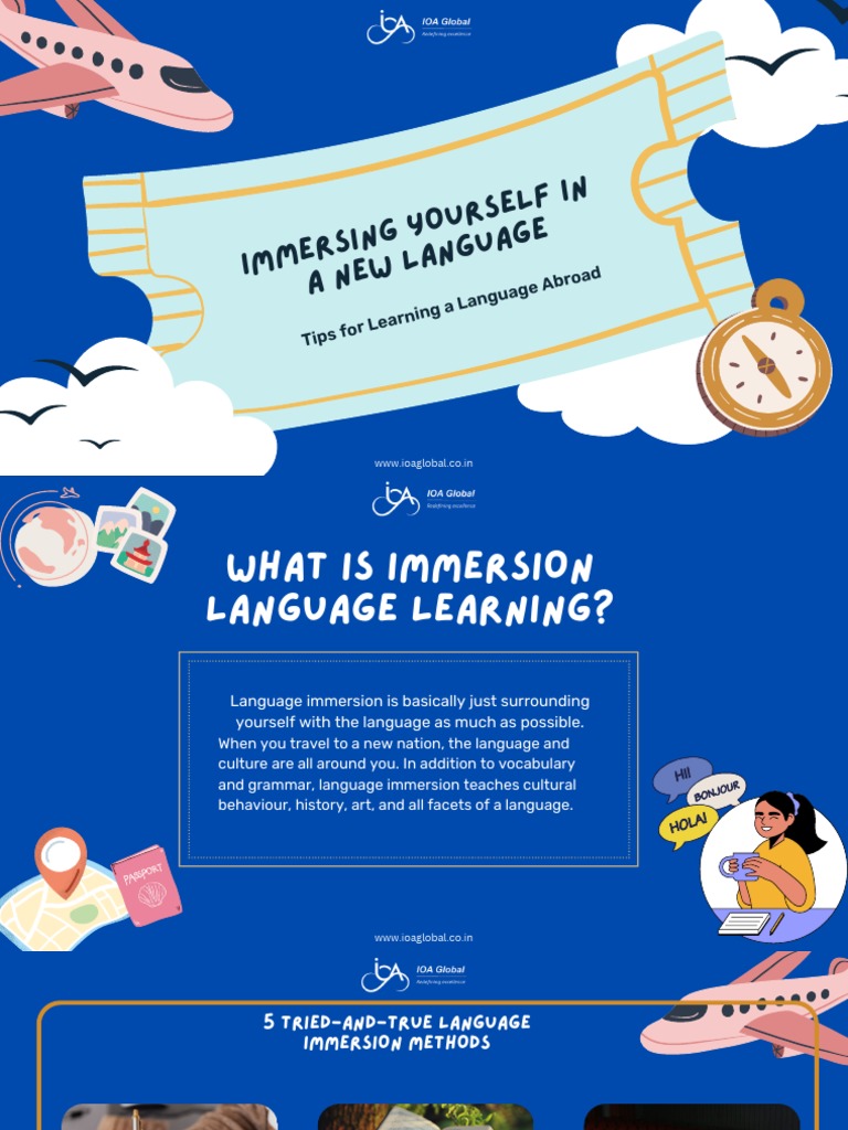 Language Immersion Tips Abroad | PDF
