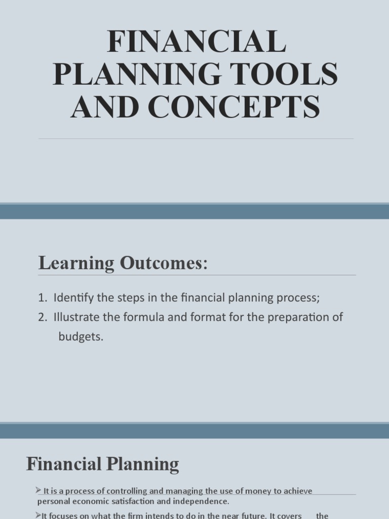 Chapter 4A Financial Planning Management | PDF | Financial Plan | Goal