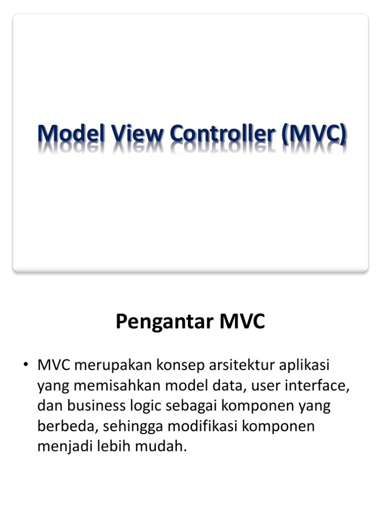 Materi MVC | PDF