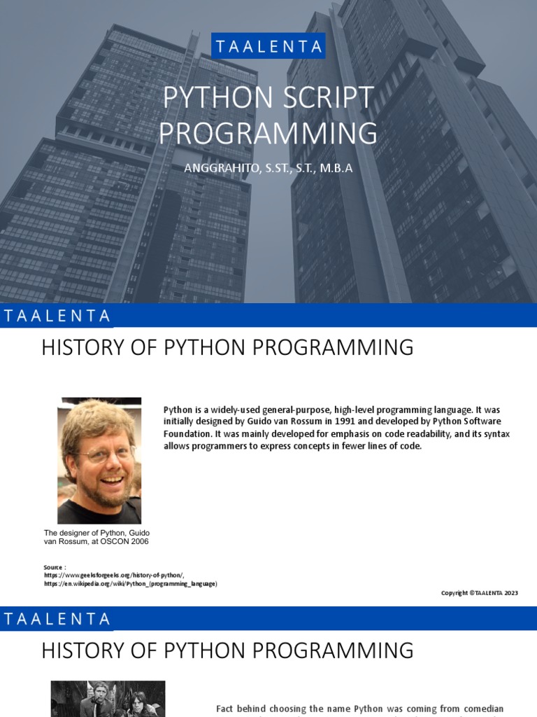 Pertemuan 4 Kelas Pentest Dan EH - Python - Script | PDF Pertemuan 4 Kelas Pentest Dan EH - Python - Script | PDF