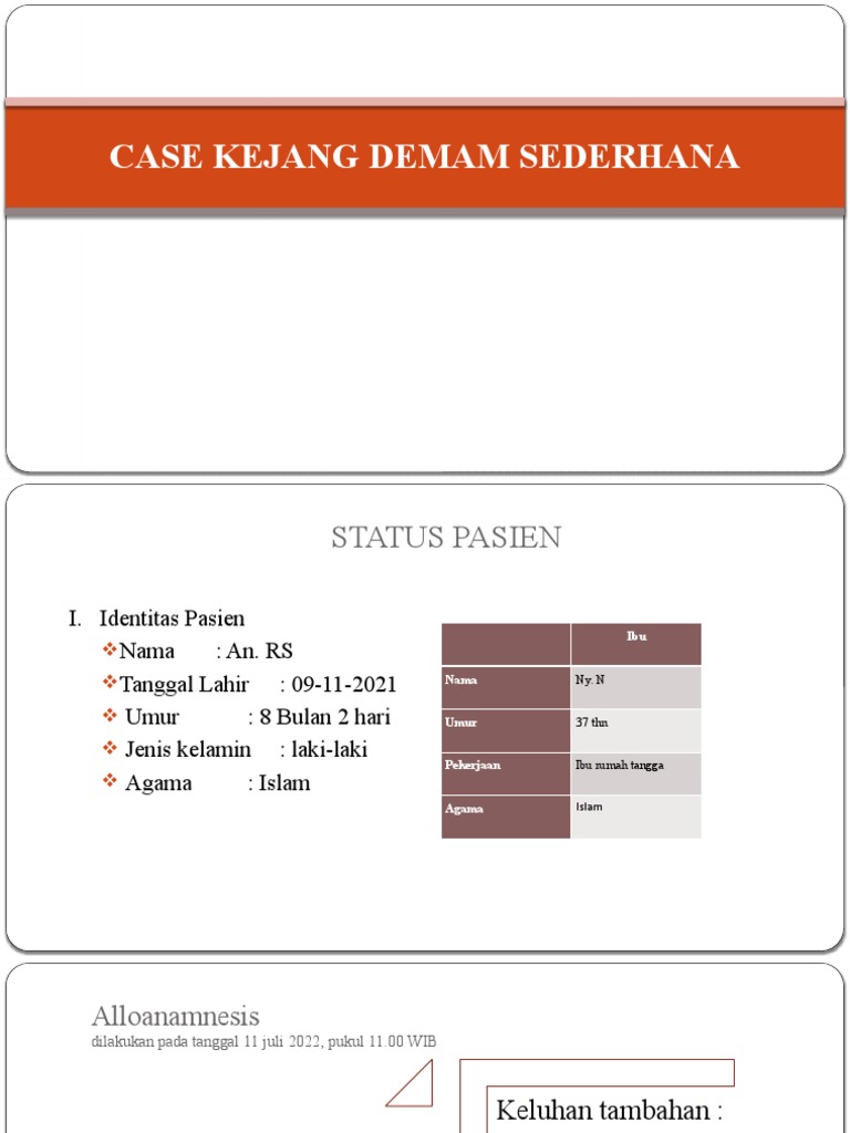 Kejang Demam Sederhana pada Bayi | PDF | Kesehatan Holistik