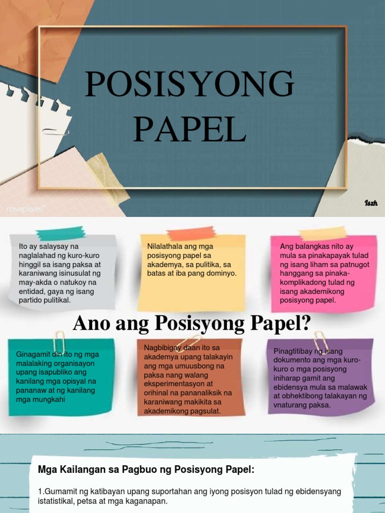 Pagsulat NG Posisyong Papel | PDF