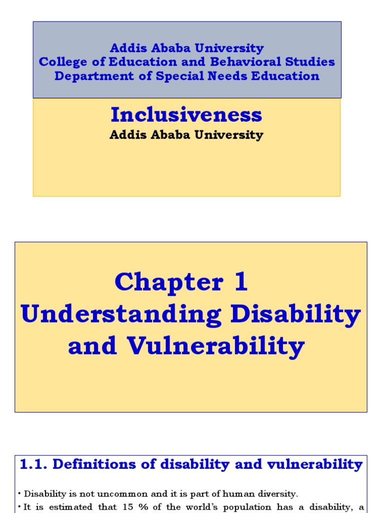 Chapter 1 | Download Free PDF | Disability | Clinical Medicine