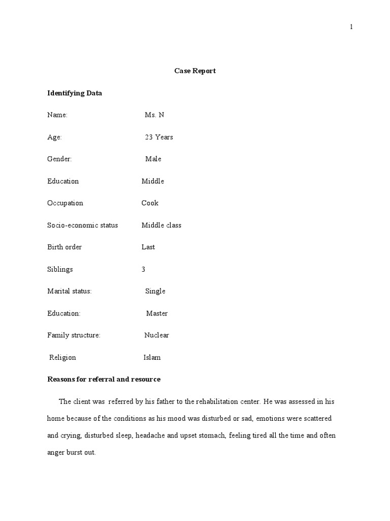 Anisa-871, Case 1 Report | PDF