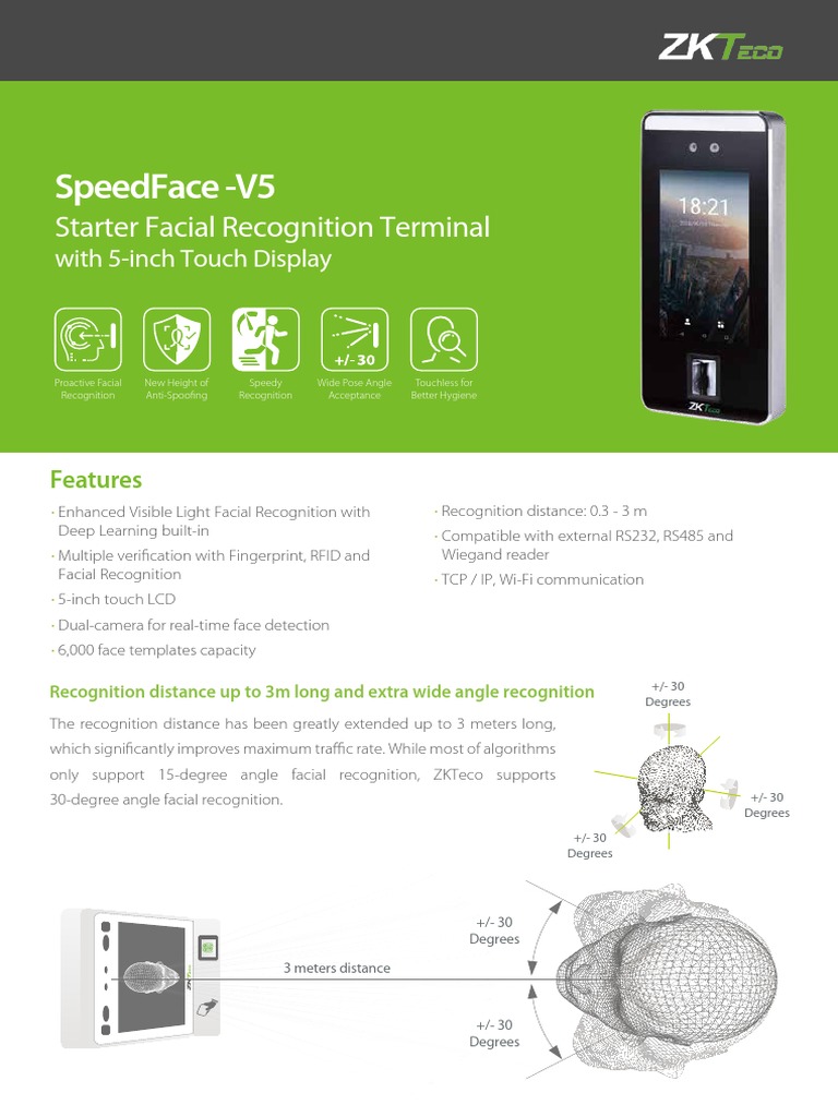 Speed Face V5 | PDF | Electronics | Information And Communications ...