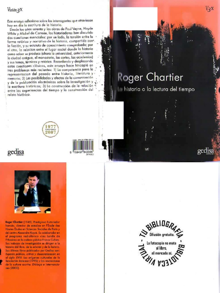 CHARTIER R - La Historia o La Lectura Del Tiempo | PDF