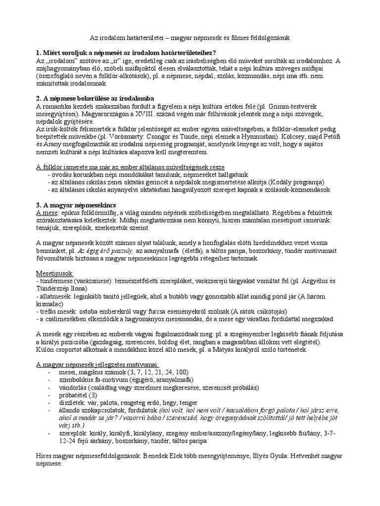 Magyar Népmesék | PDF