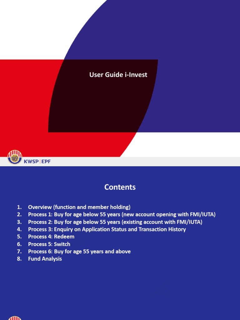 User Guide I-Invest (Web Version) | PDF | Login | Investing