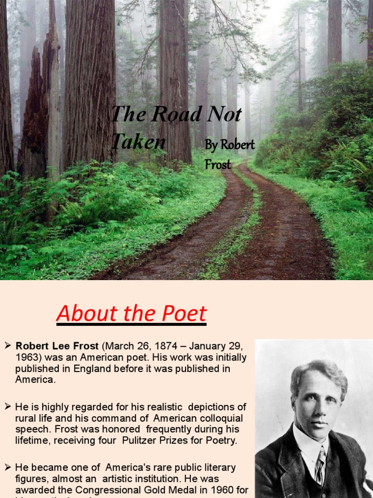 Robert Frost's "The Road Not Taken" Analysis | PDF | Poetry