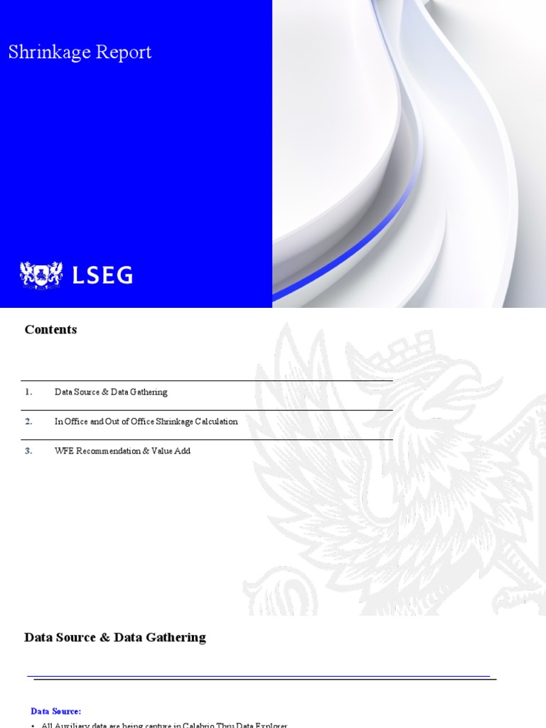 Shrinkage Analysis Report | PDF | Information Science | Information ...