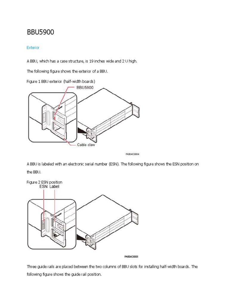 BBU Slot and Board Guide | PDF