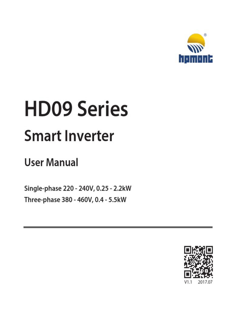 Hpmont Hd09 Vfd User Manual Pdf