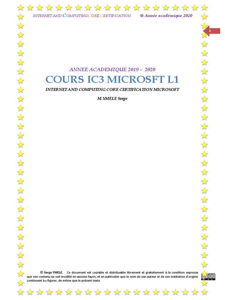 IC3 - Support de Cours Apprenants 2022 | PDF