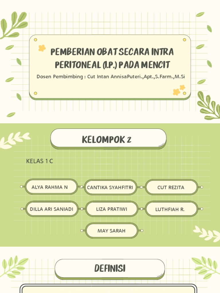 Intraperitoneal | PDF | Pengembangan Diri | Kesehatan Holistik