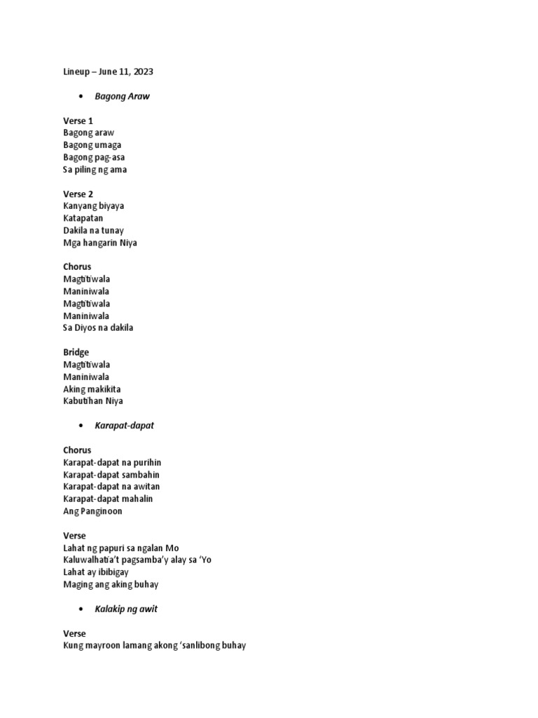 lyrics-pdf