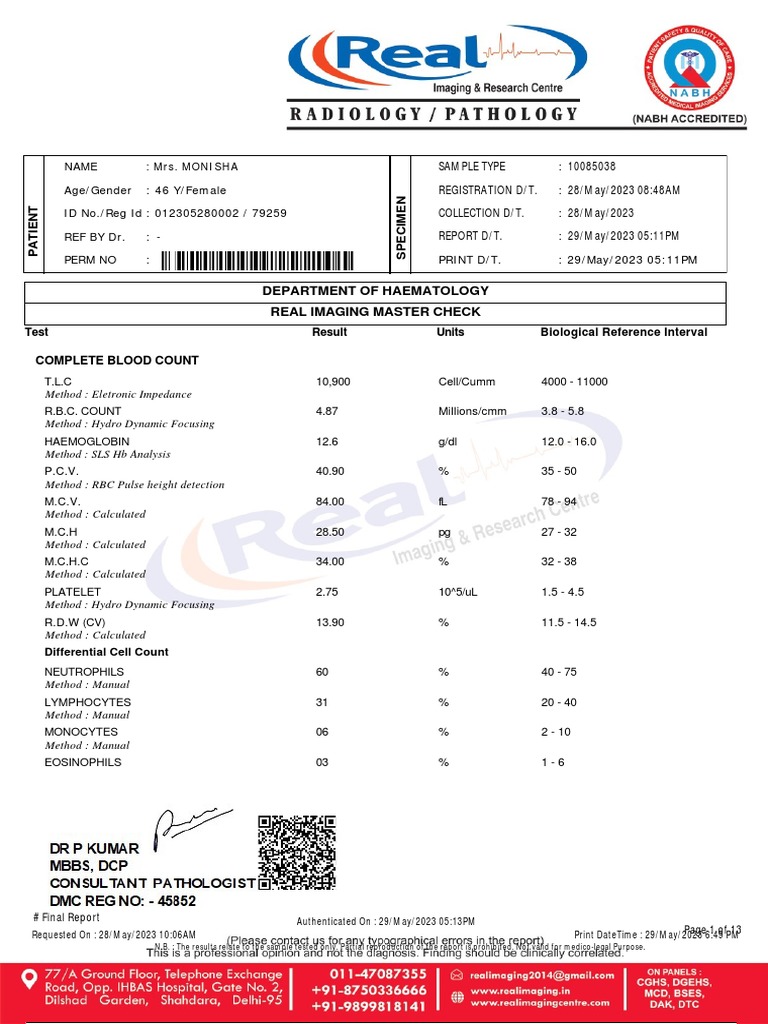 Labreportnew | PDF | Thyroid Stimulating Hormone | Hypothyroidism