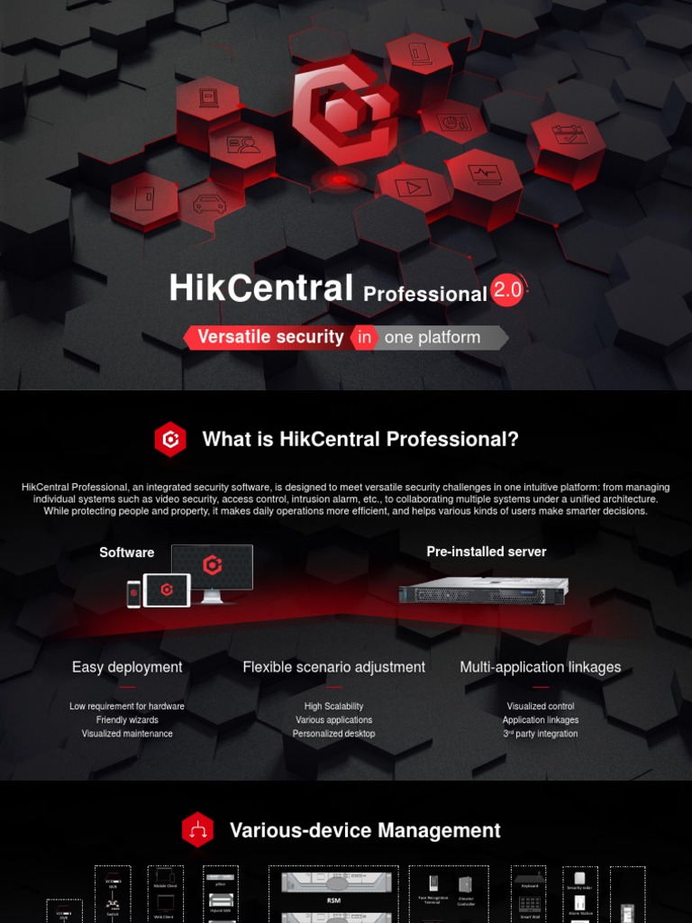 HikCentral Professional v2.0 Introduction | PDF | Access Control ...
