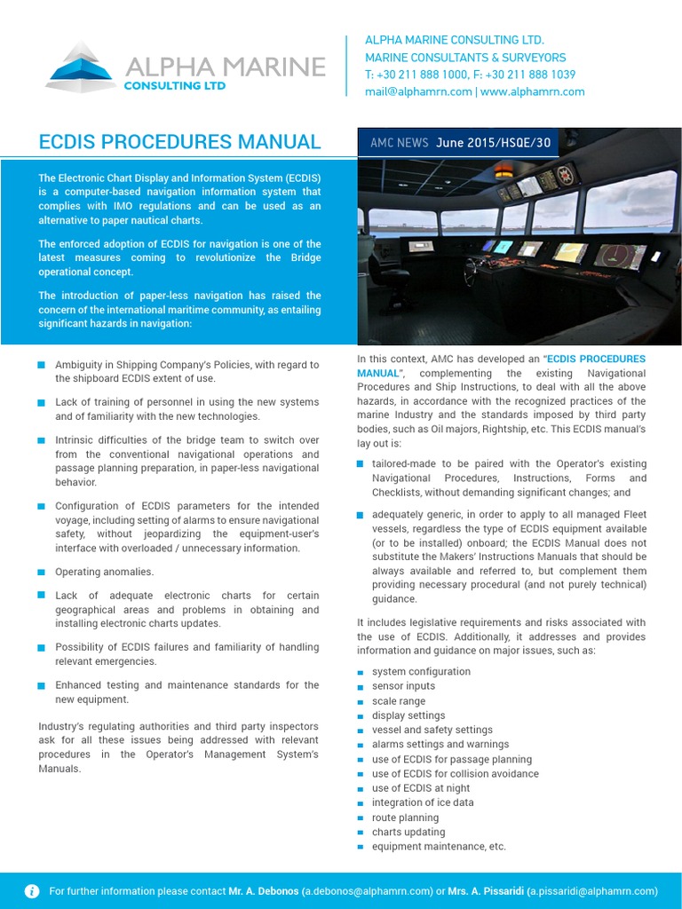 30 Ecdis Procedures | PDF | Navigation