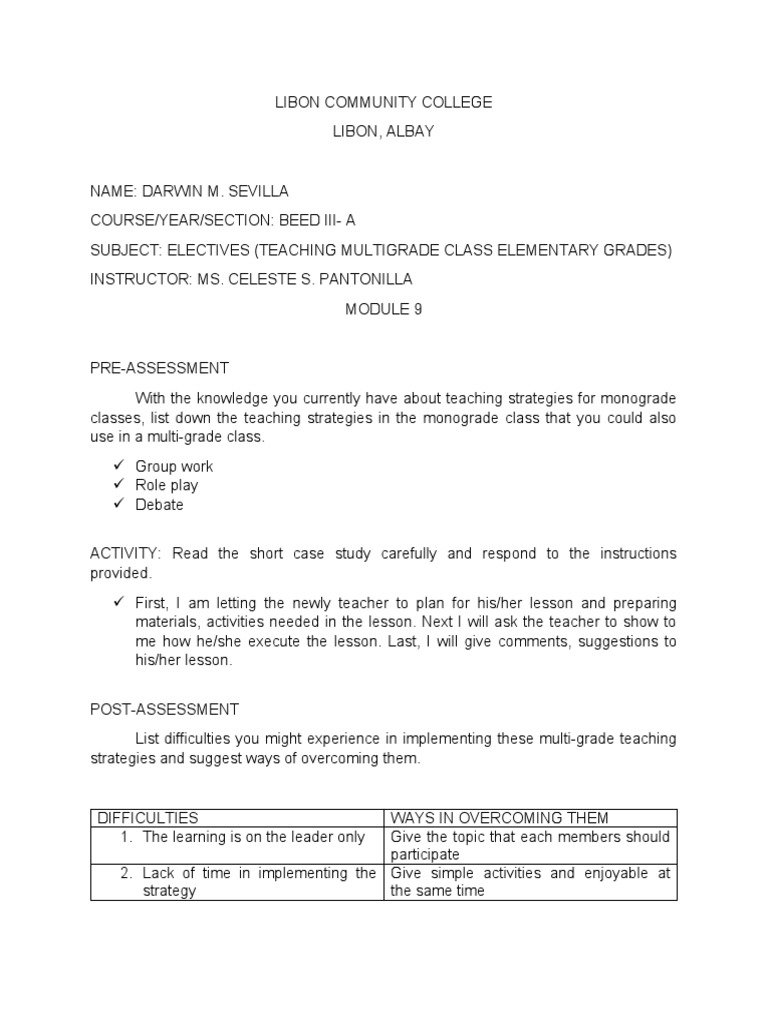 Elective (Module 9) | PDF