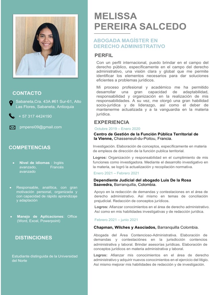 CV Melissa Pereira | PDF