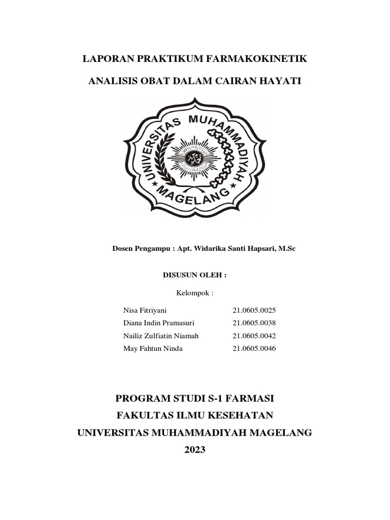 LAPORAN FARMAKOKINETIK KEL 5 KASUS 6docx | PDF