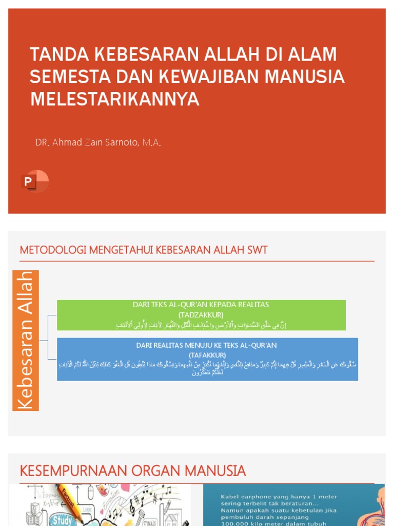 Kebesaran Allah dan Tanggung Jawab Manusia | PDF