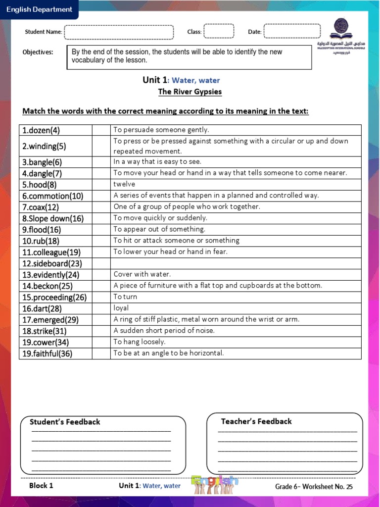 25 Vocabulary the+River+Gypsies | PDF