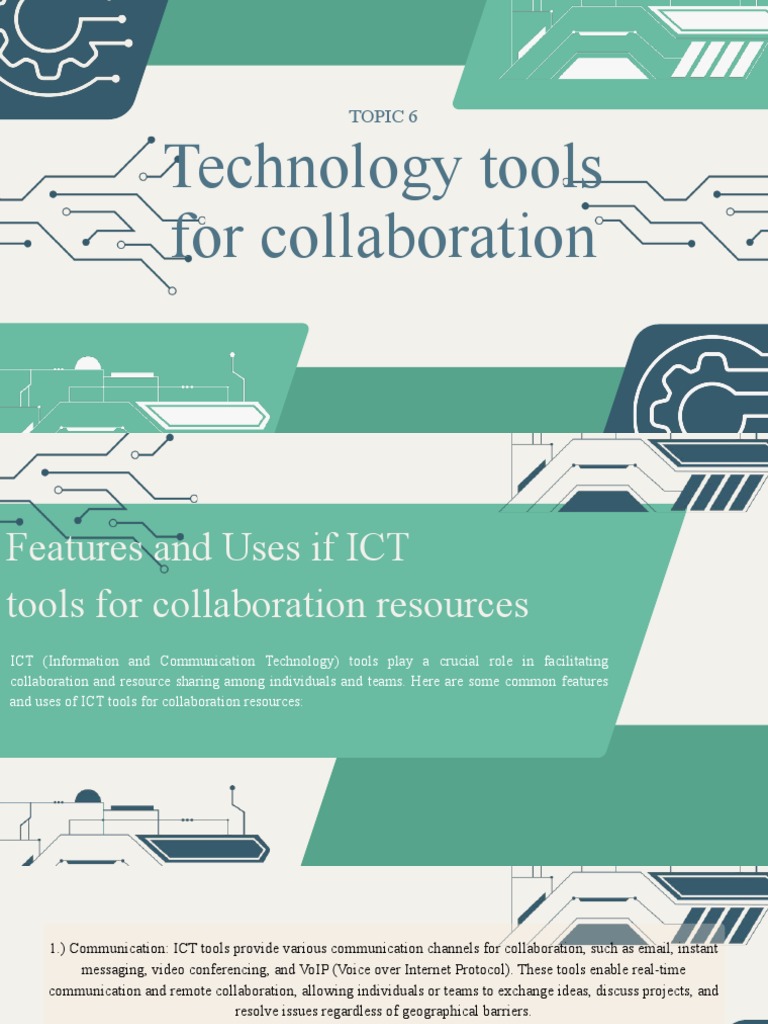 Technology Tools For Collaboration 1 | PDF