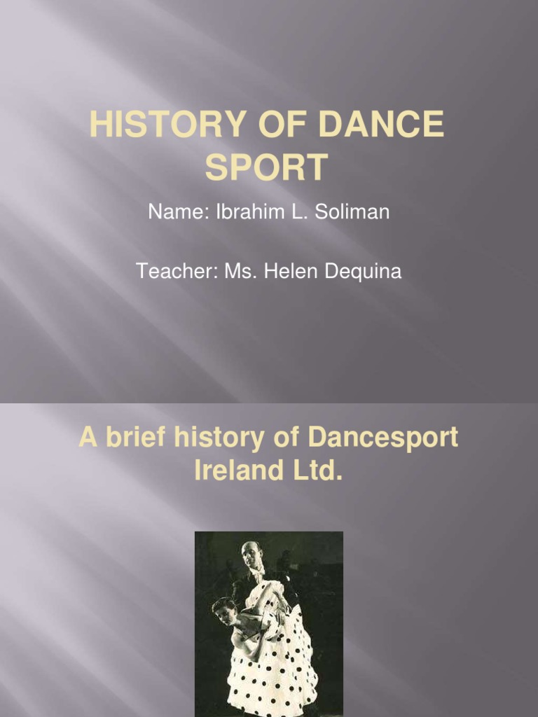 Brief History of Dancesport in Ireland | PDF | Partner Dance | Ballroom ...