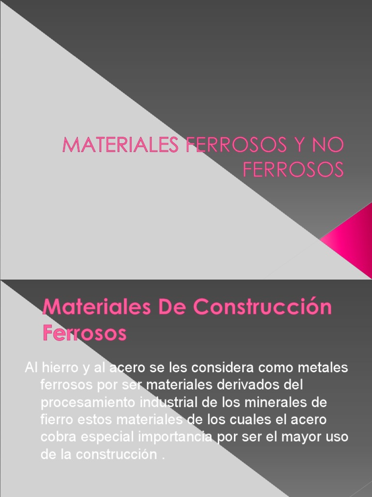 Materiales Ferrosos | PDF | Acero | Hierro