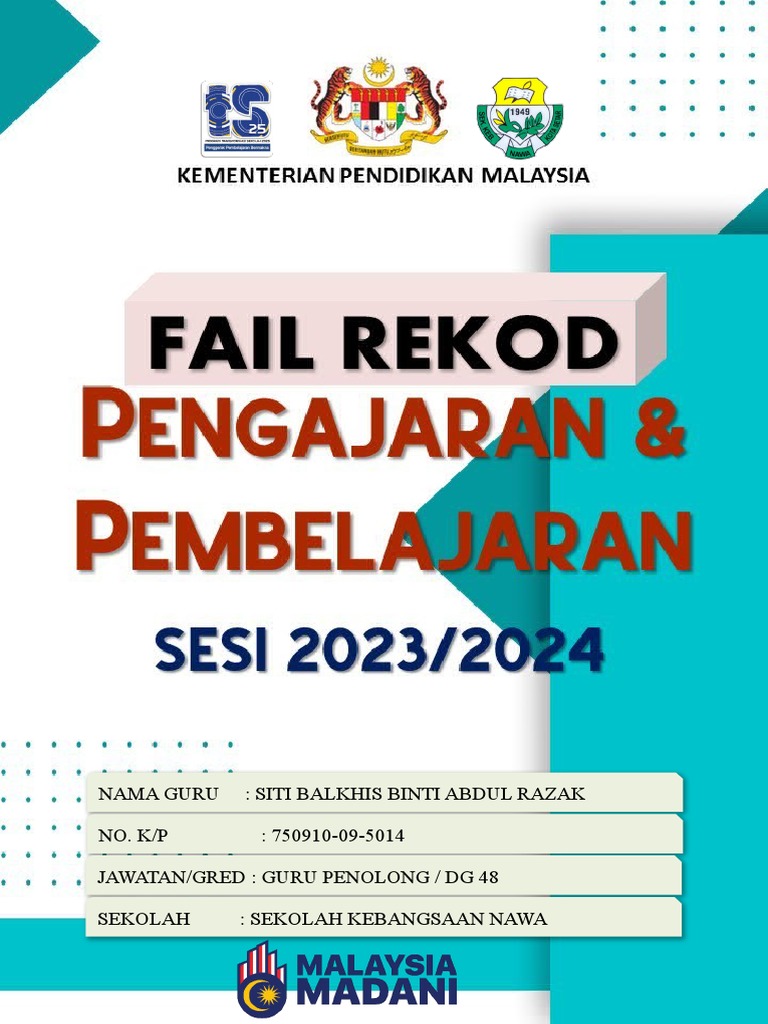 FAIL REKOD MENGAJAR SESI 2023-2024 | PDF