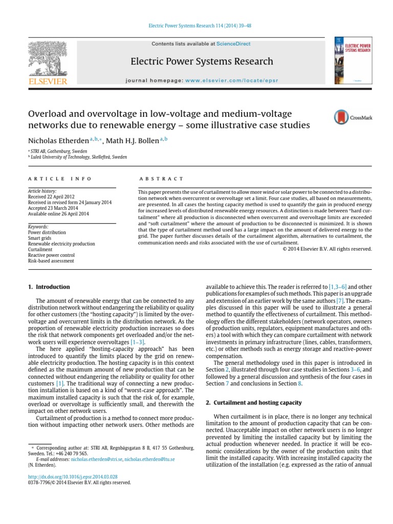 Overload Protection in Renewable Energy | PDF | Wind Power | Solar Power