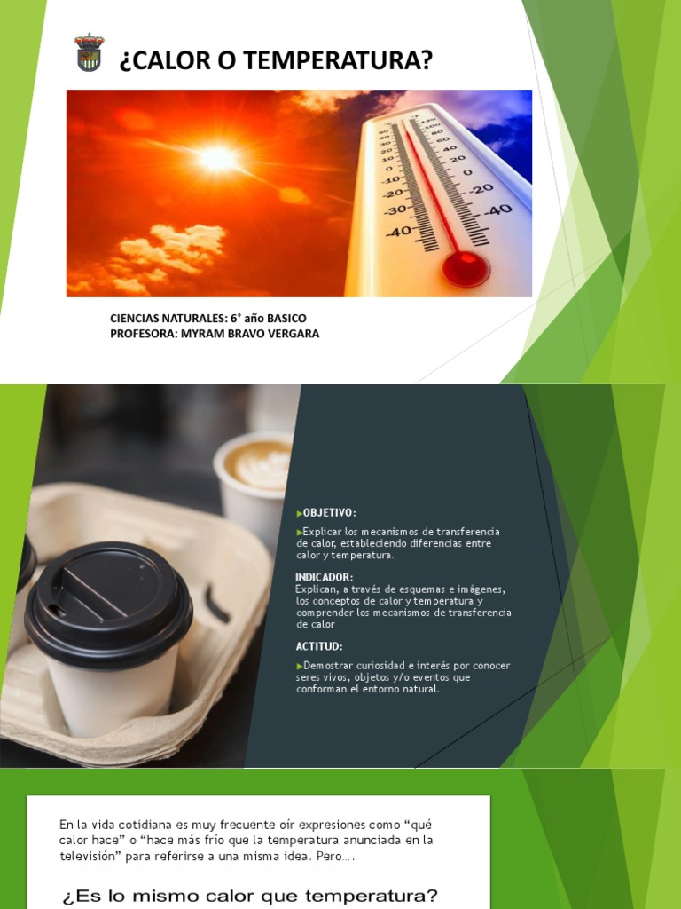 6° Basico Ciencias Naturales Calor y Temperatura | PDF | Calor ...