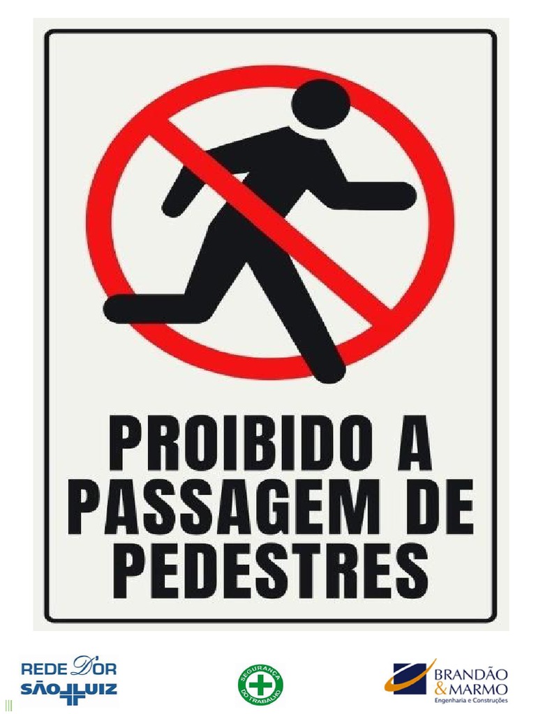 Proibido Passagem de Pedestres | PDF
