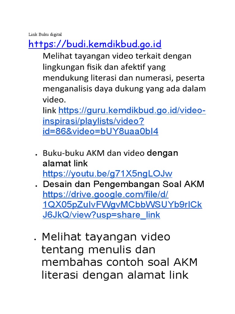 Link Litnum, PBM Diferensiasi | PDF