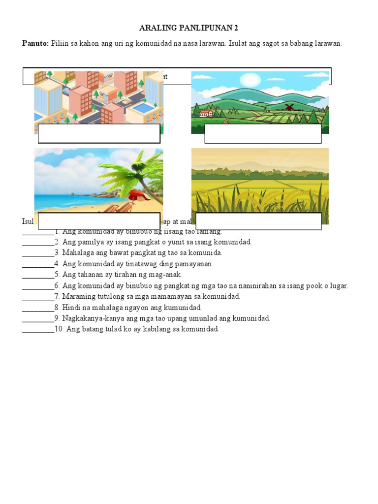 Araling Panlipunan 2 | PDF