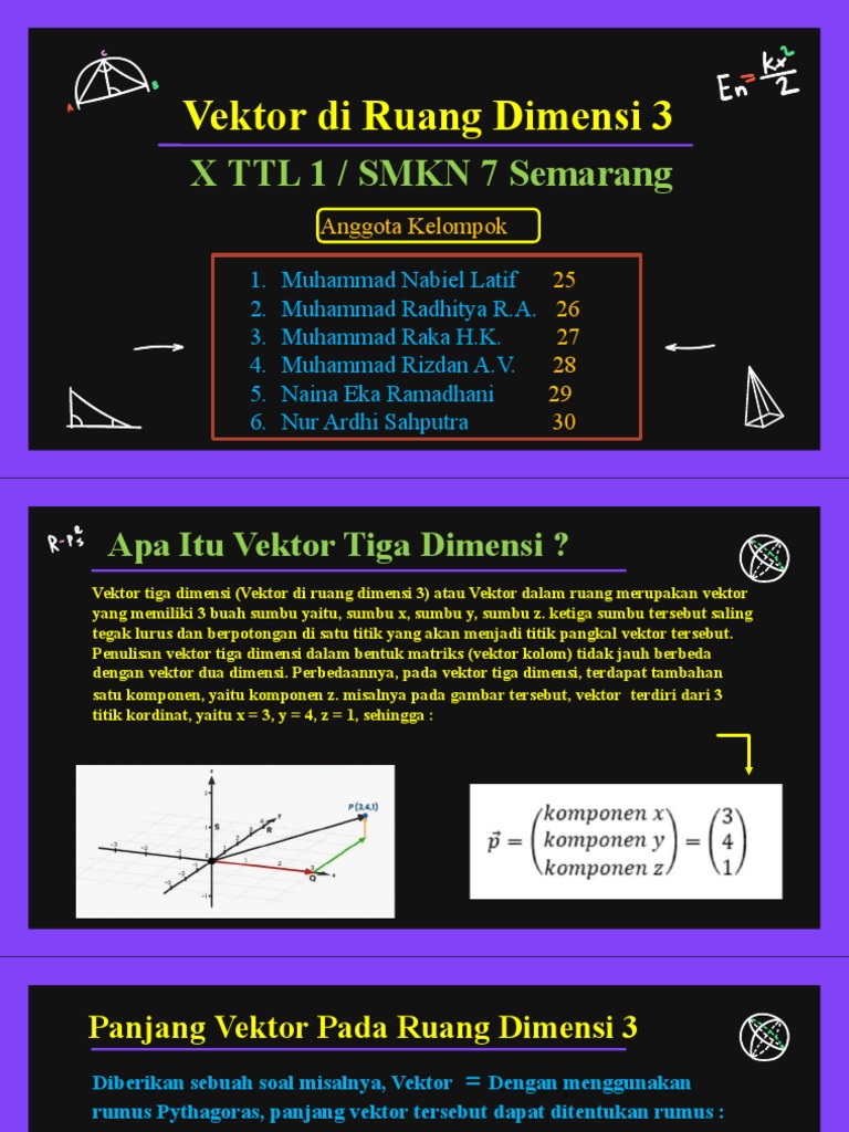Presentasi MTK Vektor-1 | PDF