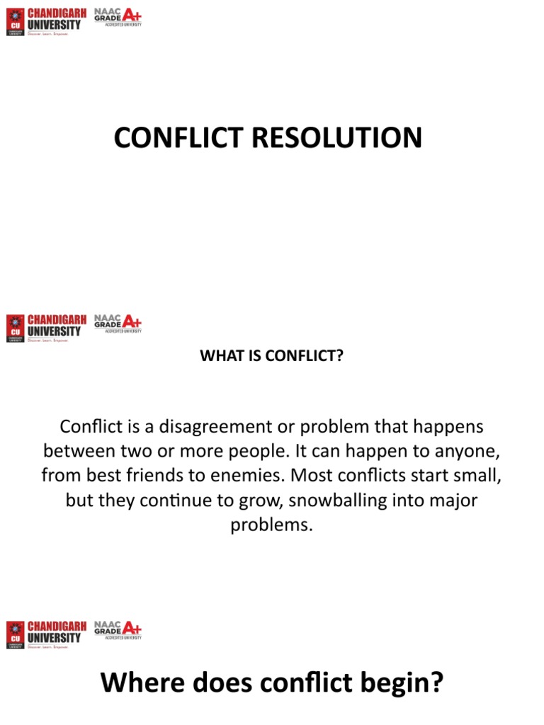 Conflict Resolution | PDF | Conflict Resolution | Anger