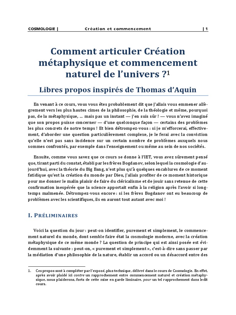 STOFFEL (2019) - Création & Commencement Du Monde Naturel | PDF