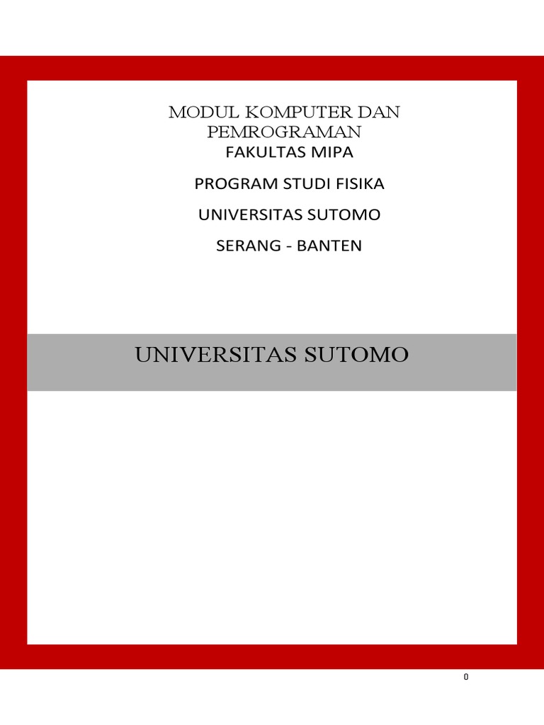 Dasar Komputer&pemrograman | PDF