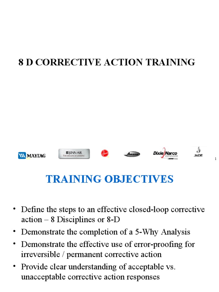 8D Training & Corrective Action | PDF