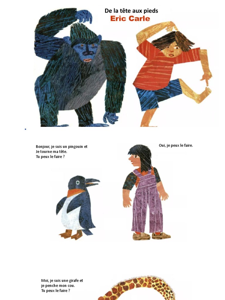 De La Tête Aux Pieds Eric Carle | PDF