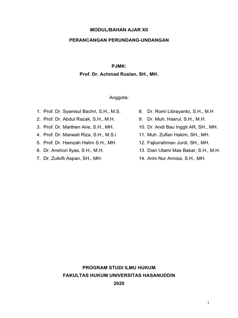 Modul Xii Percun Ih | PDF