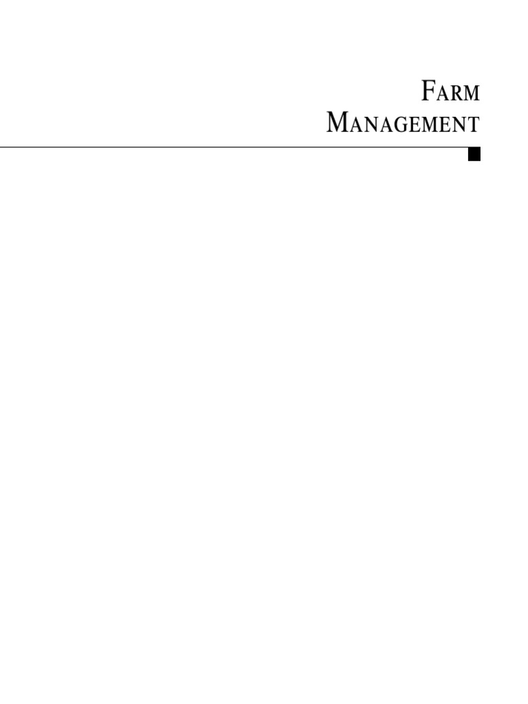 Farm Management | PDF | Business