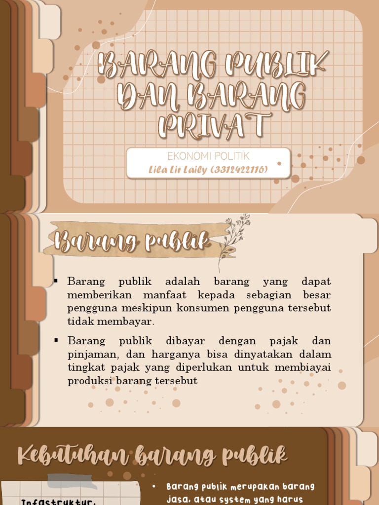 Barang Publik Dan Privat | PDF