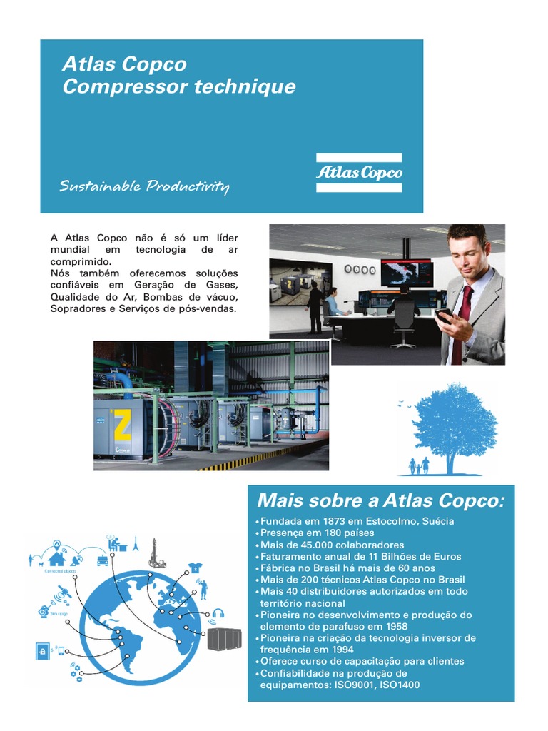Catálogo Soluções CT Atlas Copco | PDF | Gases