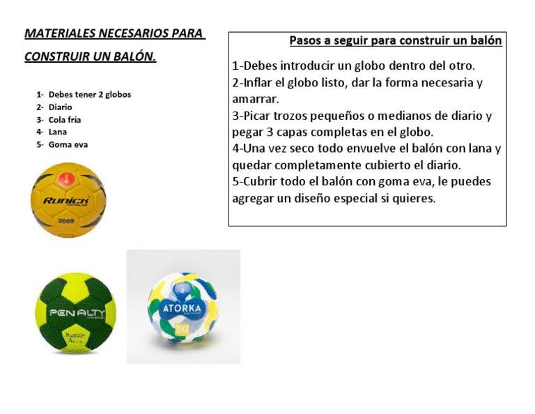 Creacion De Balon De Handball Pdf