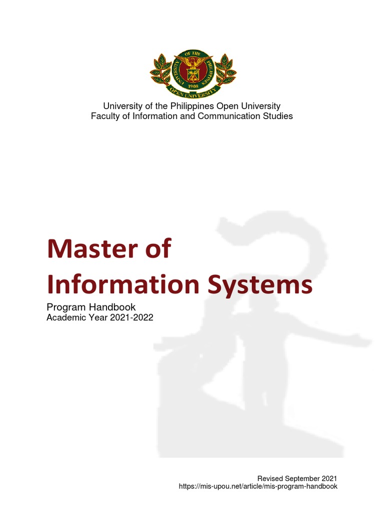 MIS Program Handbook Revised As of September 2021 | PDF