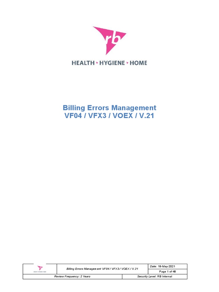 USG Billing Errors Management VF04 VFX3 VOEX SAPERP | PDF | Invoice | Pricing